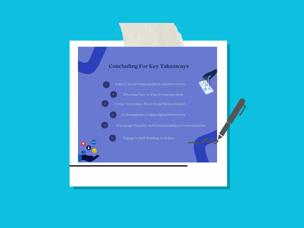 Combat Negative Effects of Social Media on Communication Skills